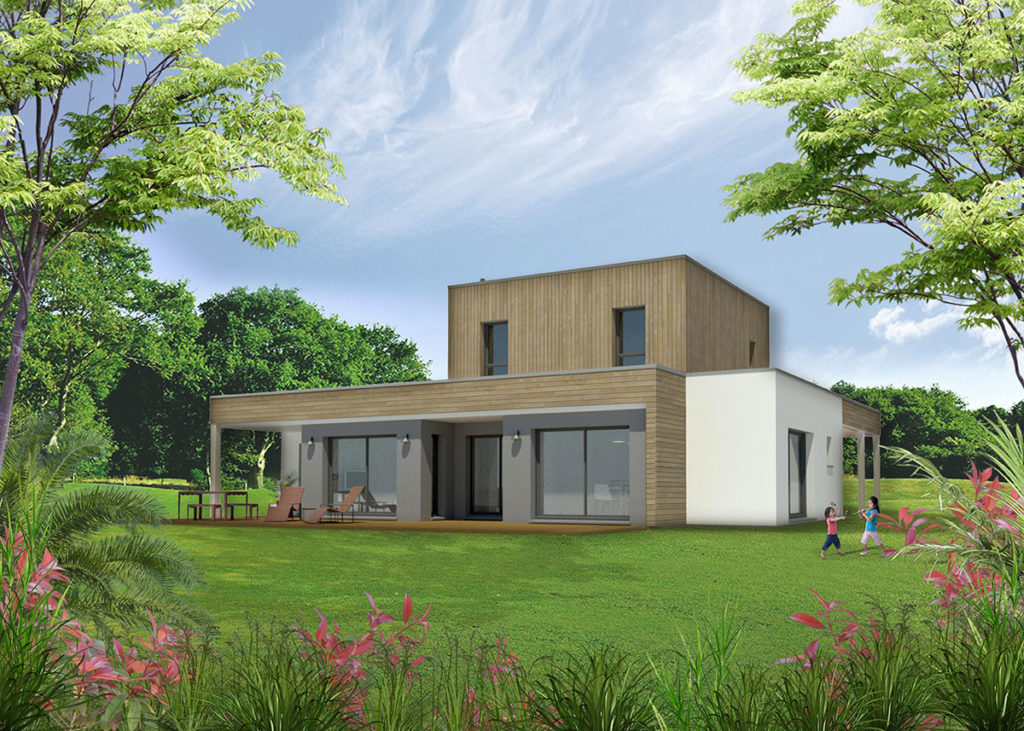 Plan maison moderne 3d | Gueudry